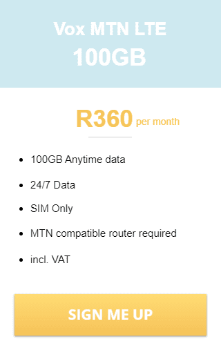 Month-to-month Vox MTN LTE deals